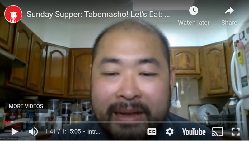 Gil Asakawa says "Tabemasho - Let's Eat!" - Sakura Foundation